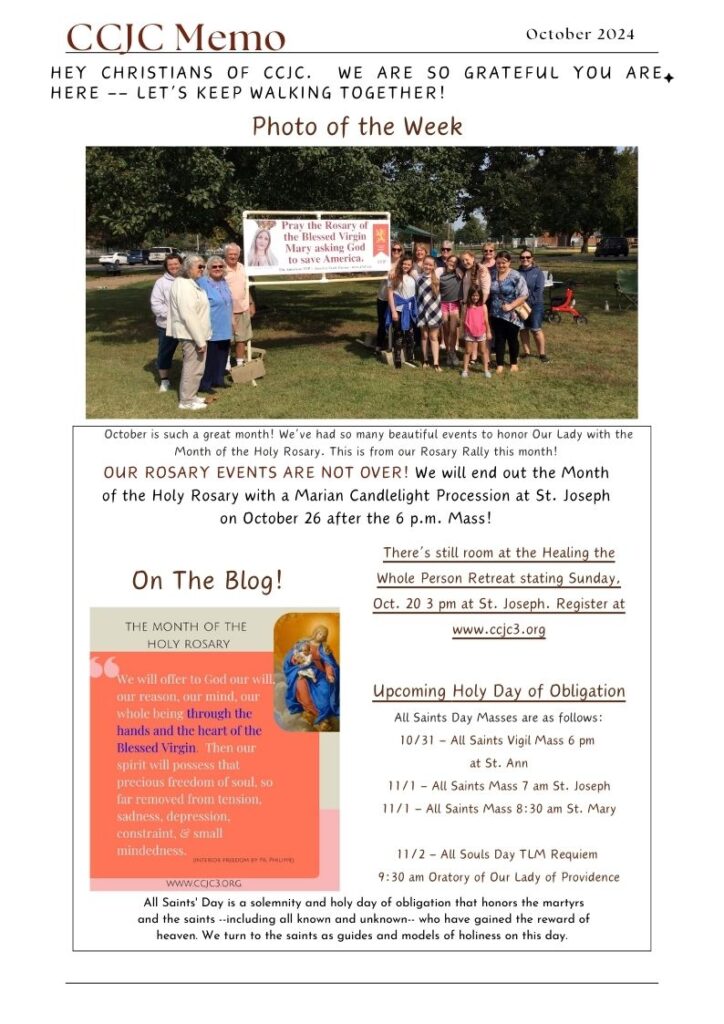 Get the CCJC Memo! - CCJC