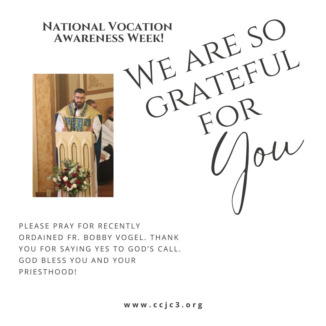 Today, we pray for Fr. Bobby Vogel for National Vocation Awareness Week ...